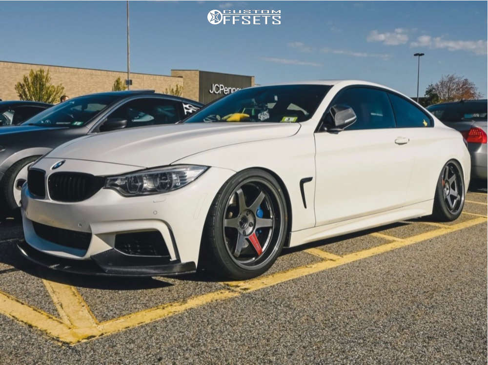 2014 BMW 435i with 19x9.5 21 Volk Te37sl and 255/35R19 Yokohama ADVAN ...