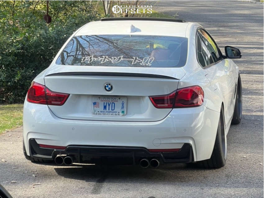 2014 BMW 435i with 19x9.5 21 Volk Te37sl and 255/35R19 Yokohama ADVAN ...