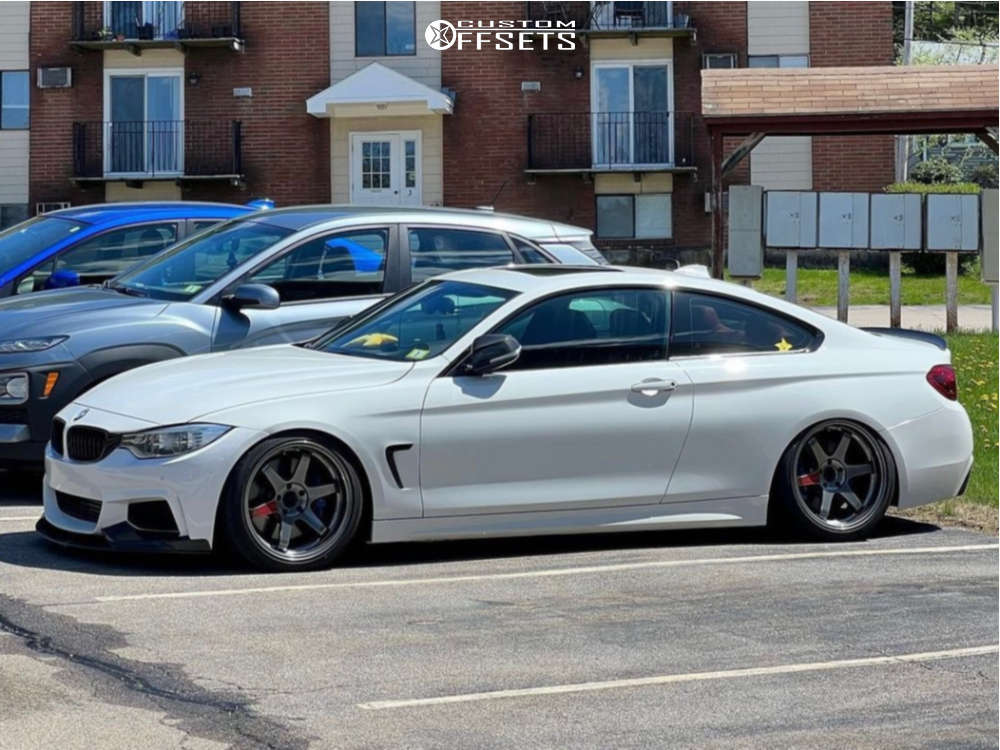 2014 BMW 435i with 19x9.5 21 Volk Te37sl and 255/35R19 Yokohama ADVAN ...