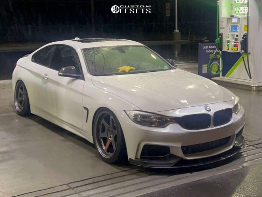 2014 BMW 435i with 19x9.5 21 Volk Te37sl and 255/35R19 Yokohama ADVAN ...