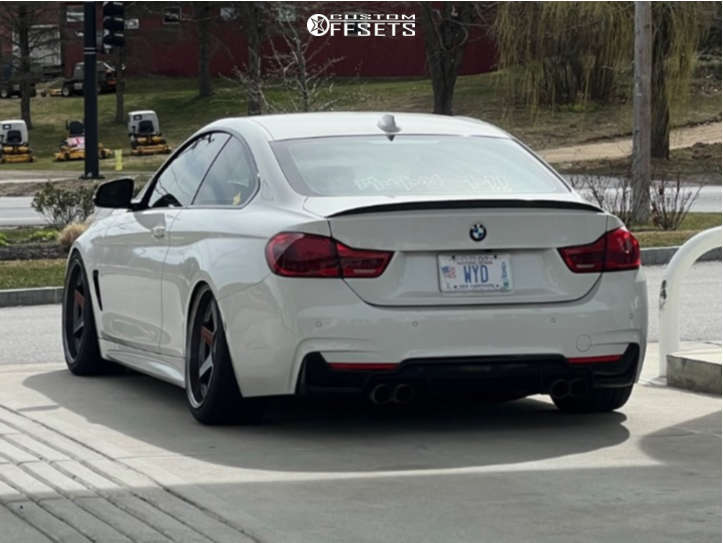 2014 BMW 435i with 19x9.5 21 Volk Te37sl and 255/35R19 Yokohama ADVAN ...