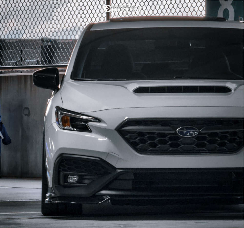 2022 Subaru WRX with 18x9.5 38 Gram Lights 57CR and 265/30R18 Falken ...