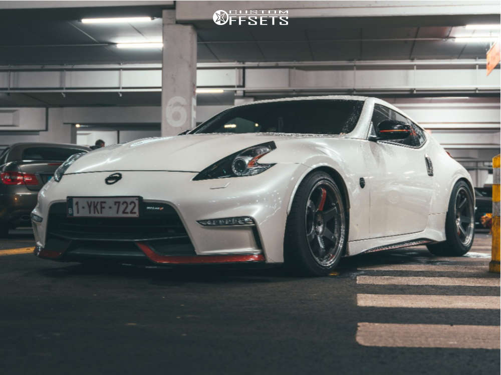 2019 Nissan 370Z with 18x9.5 22 Volk Te37 and 235/40R18 Falken Azenis ...
