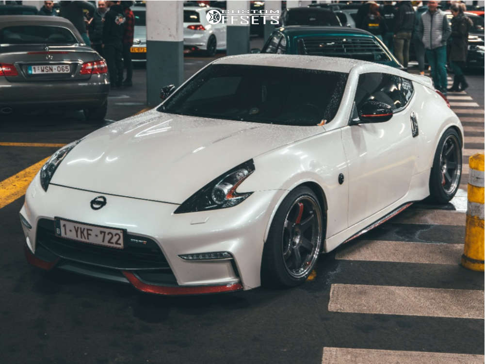 2019 Nissan 370Z with 18x9.5 22 Volk Te37 and 235/40R18 Falken Azenis ...