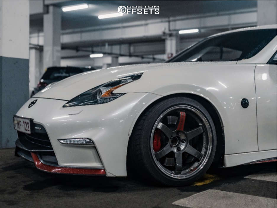 2019 Nissan 370Z with 18x9.5 22 Volk Te37 and 235/40R18 Falken Azenis ...