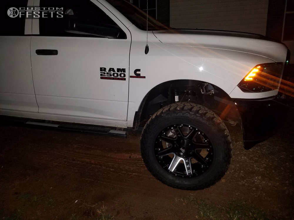 2015 Ram 2500 with 20x9 -12 Red Dirt Road Rd04 and 35/12.5R20 Mickey ...