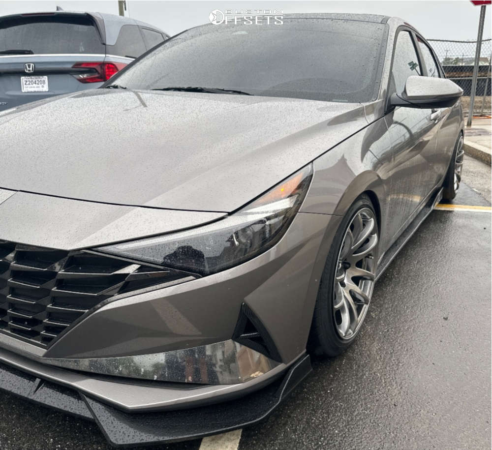2021 Hyundai Elantra with 17x9 30 Vors Tr4 and 215/45R17 GT Radial ...