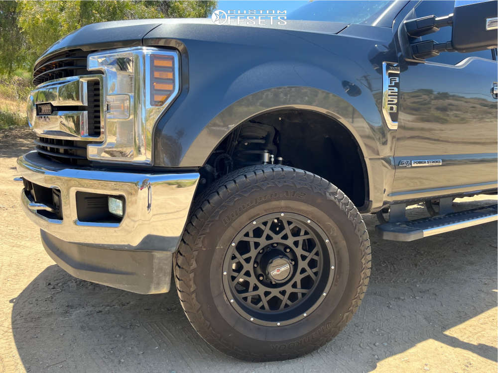 2018 Ford F-250 Super Duty with 18x9 -12 Vision Rocker and 35/12.5R18 ...