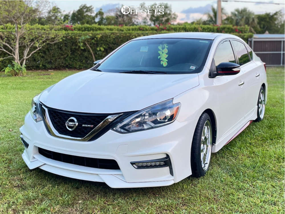 2019 Nissan Sentra with 17x8 35 Konig Countergram and 215/35R17 ...