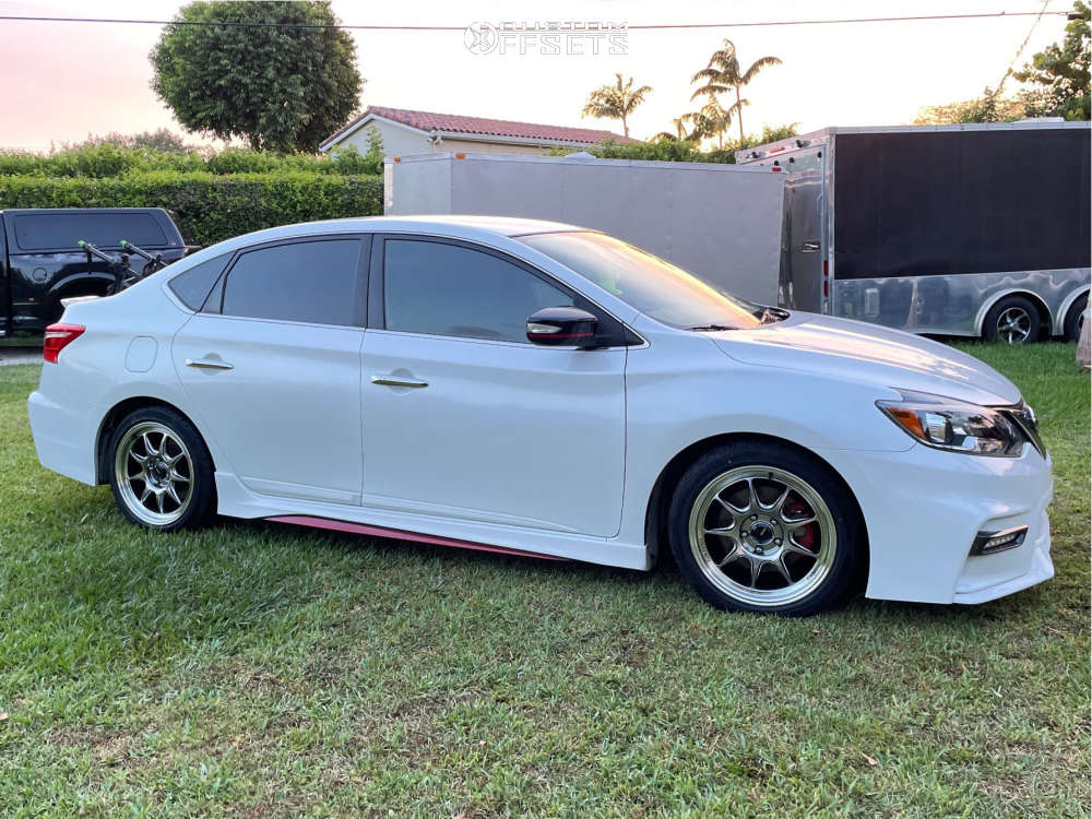 2019 Nissan Sentra with 17x8 35 Konig Countergram and 215/35R17 ...