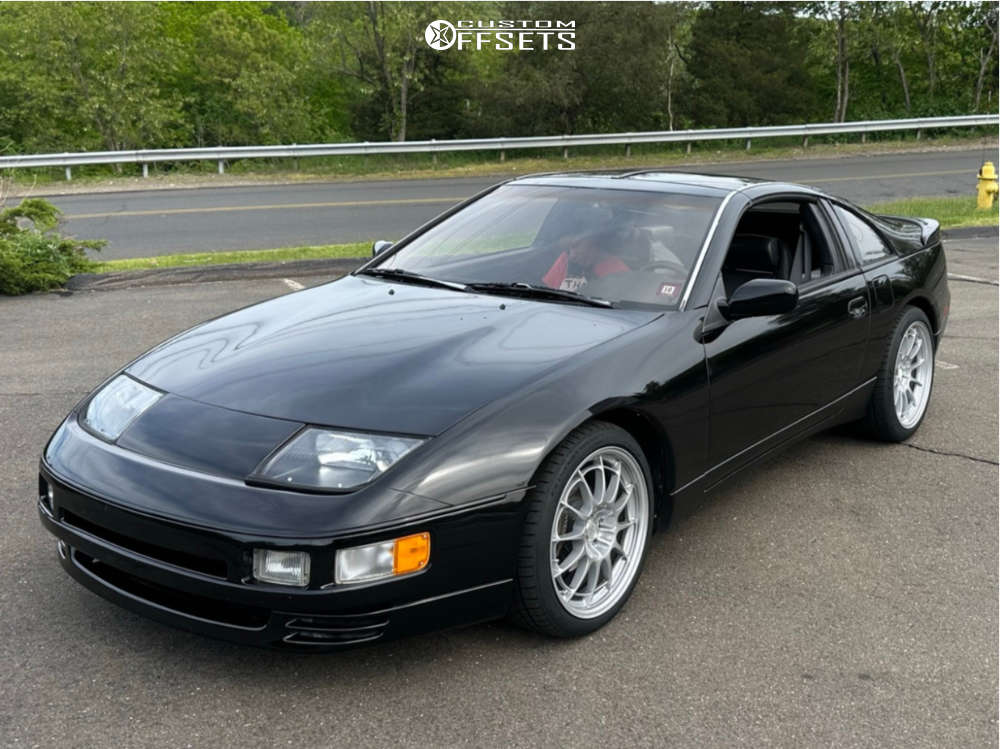 1990 Nissan 300ZX with 18x8.5 38 Enkei Nt03m and 245/35R18 Continental ...