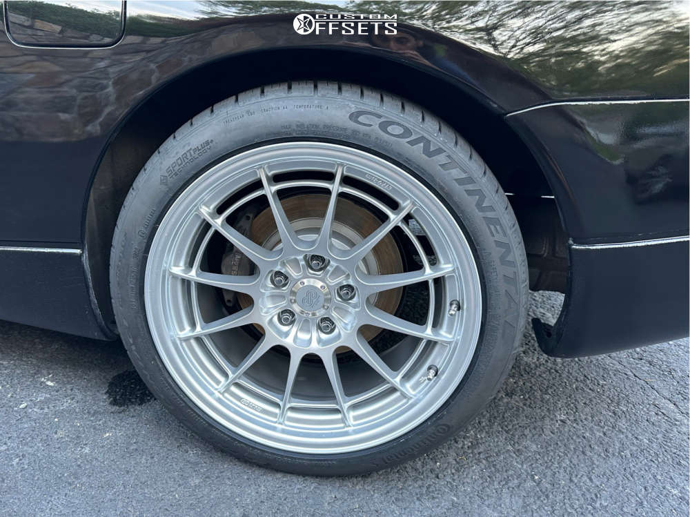 1990 Nissan 300ZX with 18x8.5 38 Enkei Nt03m and 245/35R18 Continental ...
