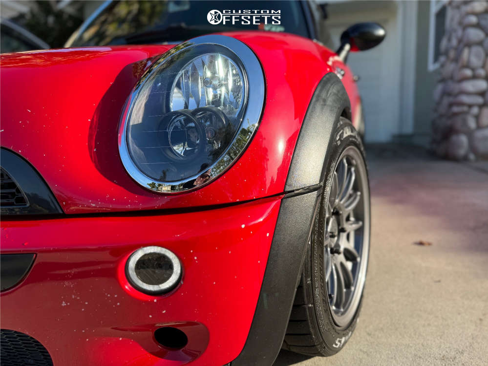 2005 Mini Cooper with 16x8 28 Motegi Mr156 and 215/45R16 Falken Azenis ...