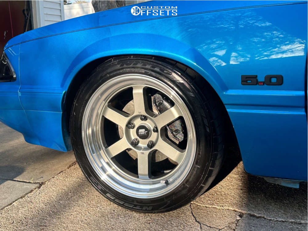 1991 Ford Mustang with 17x9 20 MST Time Attack and 275/45R17 Nitto ...