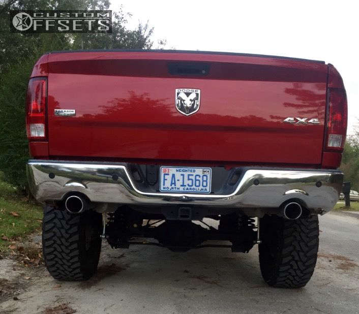 2009 Ram 1500 with 20x10 -24 Fuel Maverick and 35/12.5R20 Toyo Tires ...