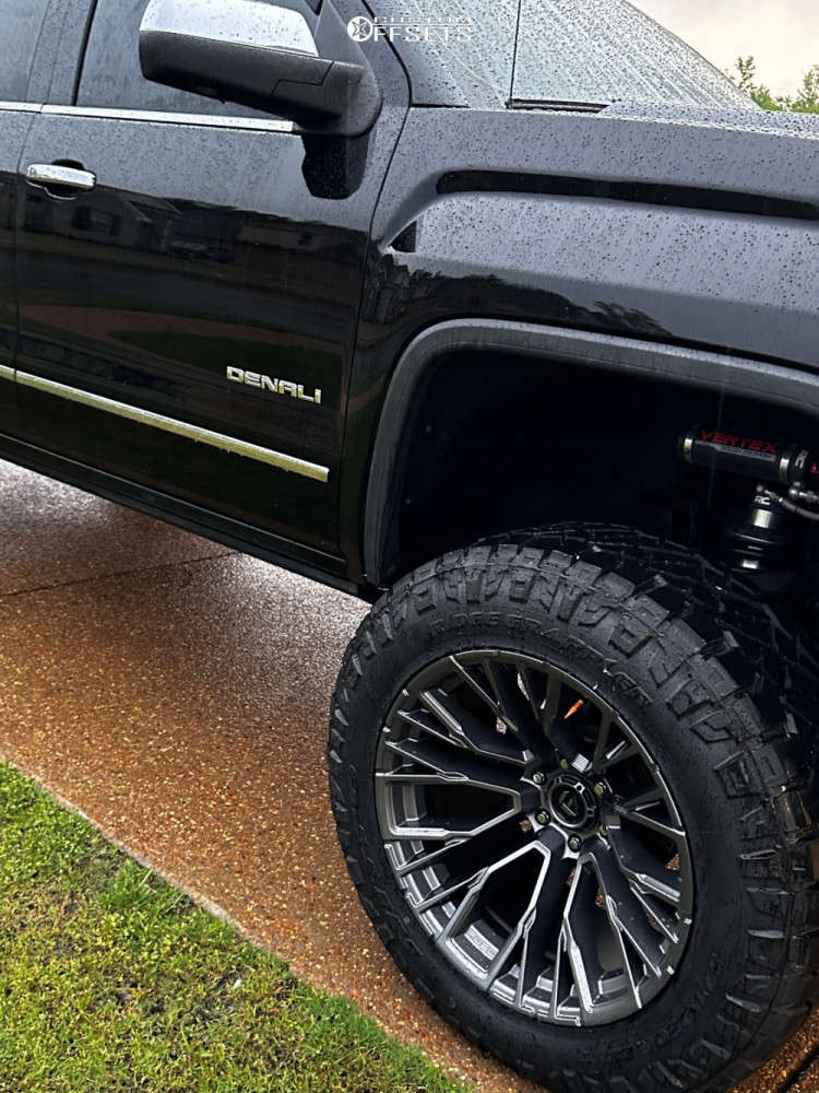 2016 GMC Sierra 1500 with 22x12 -44 Fuel Rebar 6 and 37/12.5R22 Nitto ...