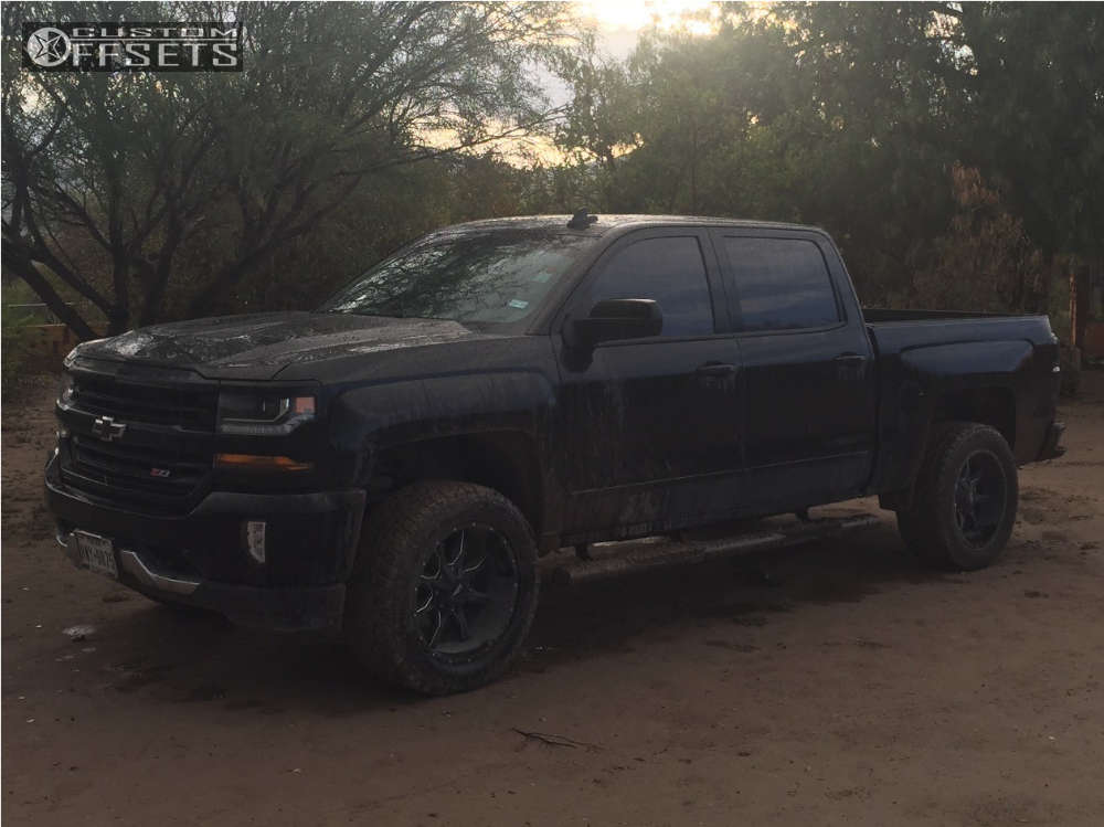 2016 Chevrolet Silverado 1500 with 20x10 -24 Moto Metal Mo970 and 305 ...