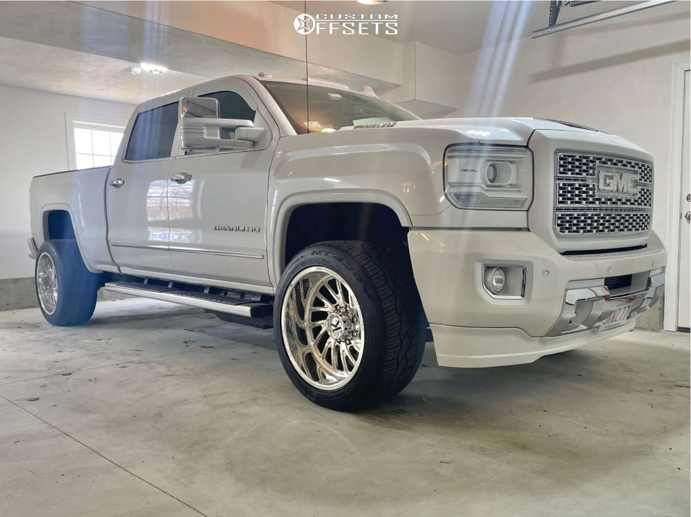 2018 GMC Sierra 2500 HD with 22x12 -44 KG1 Forged Vile and 315/45R22 ...