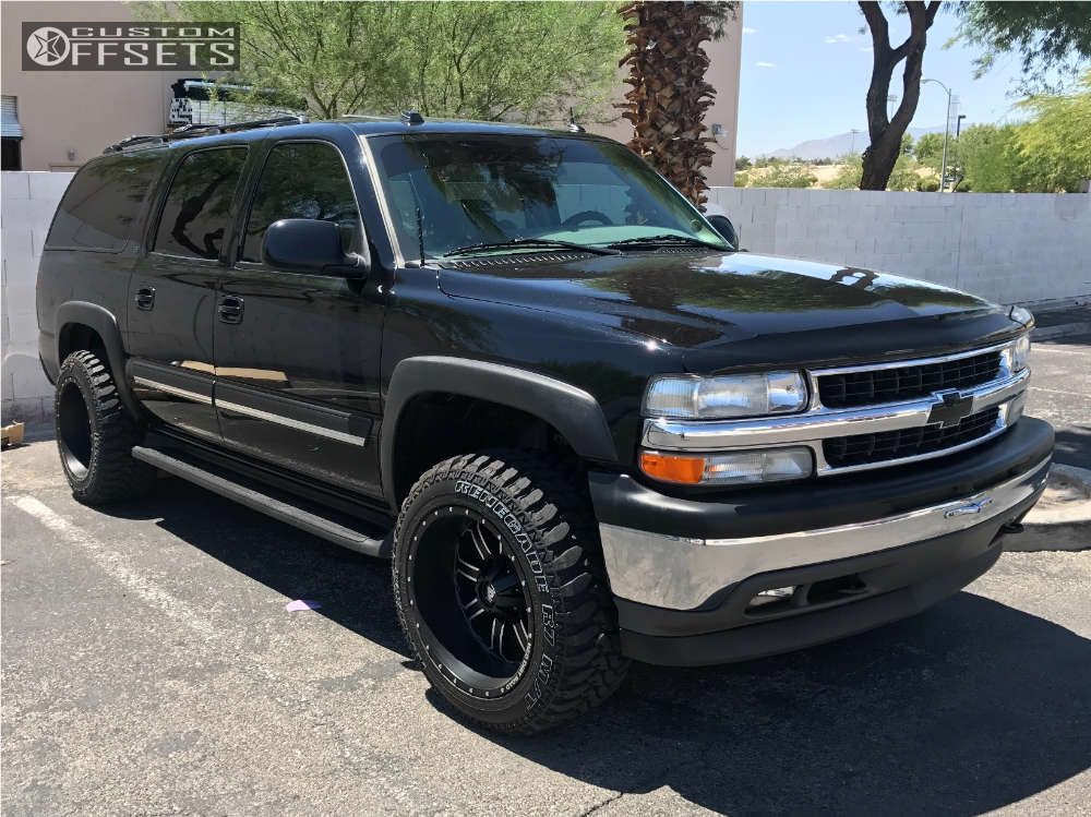 2005 Chevrolet K1500 Suburban with 20x12 -44 Red Dirt Road Rd01 and 33/ ...