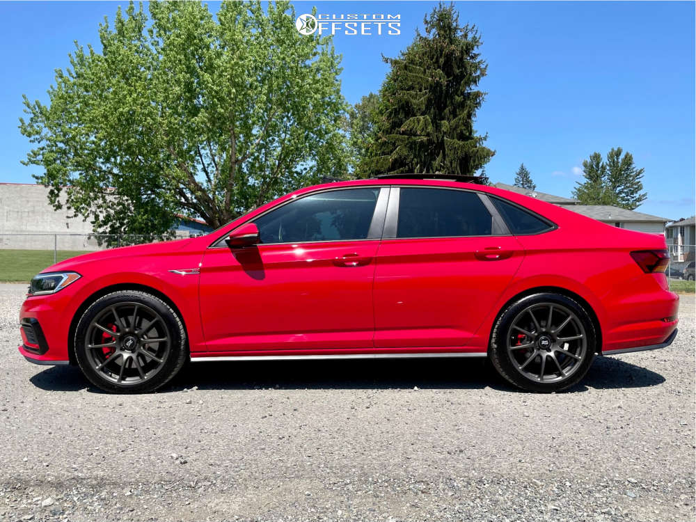 2019 Volkswagen Jetta with 19x8.5 45 Neuspeed Rse102 and 245/40R19 ...