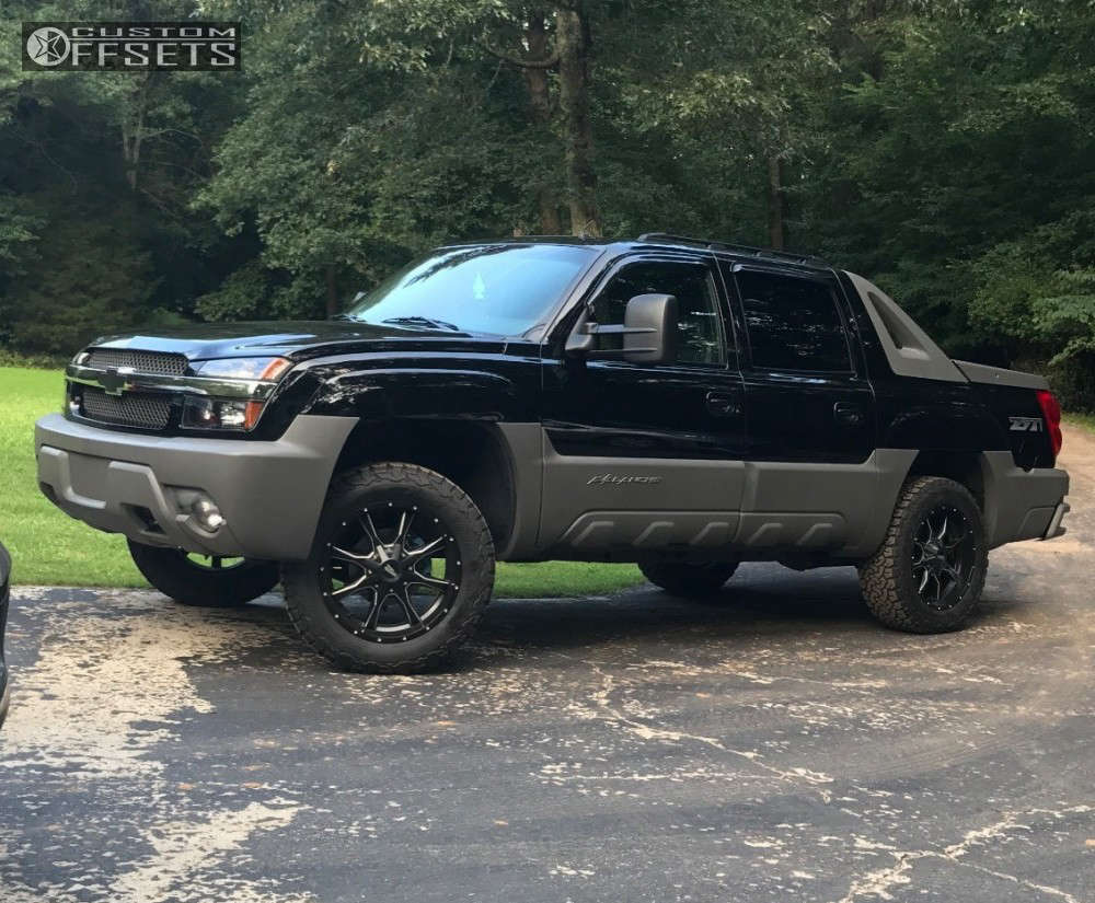 2002 Chevrolet Avalanche with 20x9 0 Moto Metal Mo970 and 305/55R20 ...