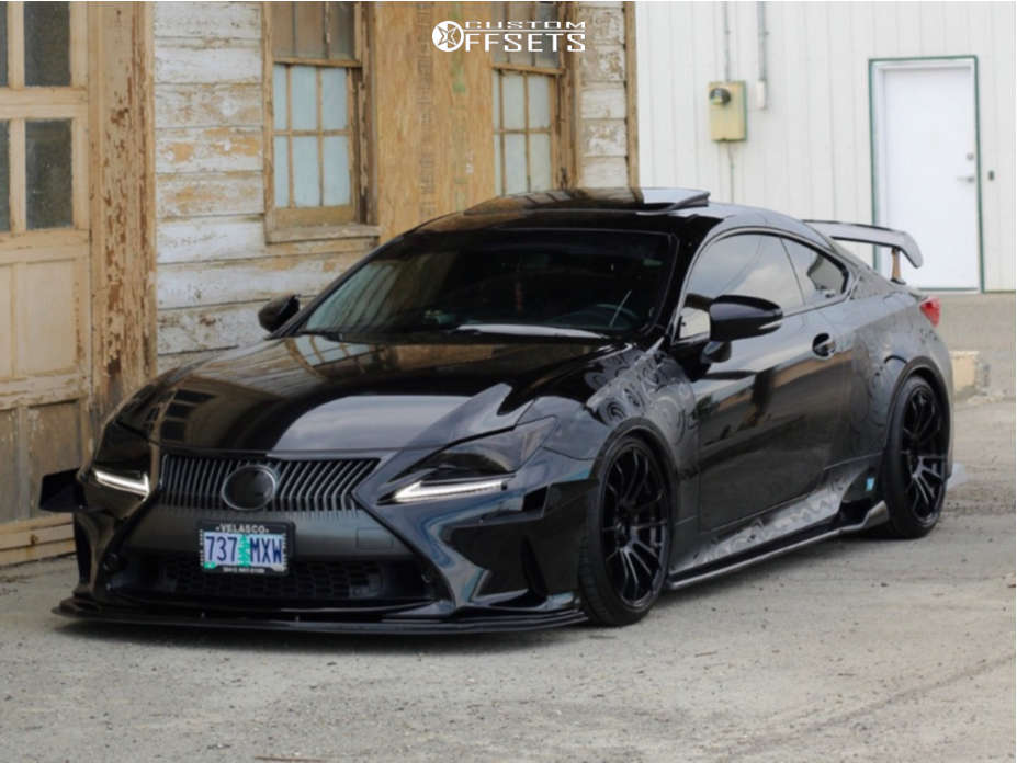 2015 Lexus RC350 with 19x9.5 35 AVID1 Av20 and 245/35R19 Continental ...