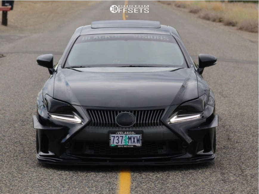 2015 Lexus RC350 with 19x9.5 35 AVID1 Av20 and 245/35R19 Continental ...