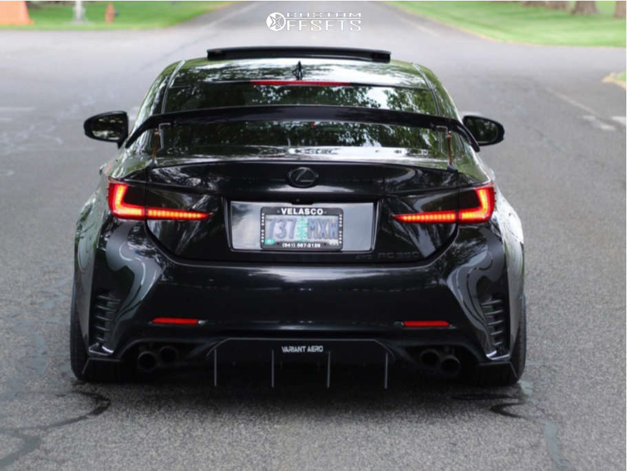 2015 Lexus RC350 with 19x9.5 35 AVID1 Av20 and 245/35R19 Continental ...