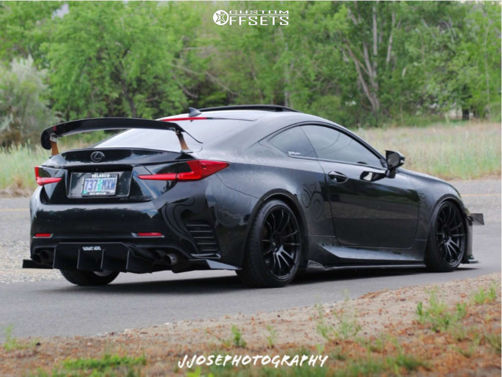 2015 Lexus RC350 with 19x9.5 35 AVID1 Av20 and 245/35R19 Continental ...