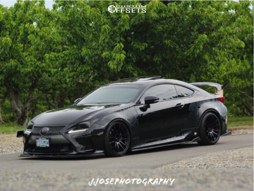 2015 Lexus RC350 with 19x9.5 35 AVID1 Av20 and 245/35R19 Continental ...