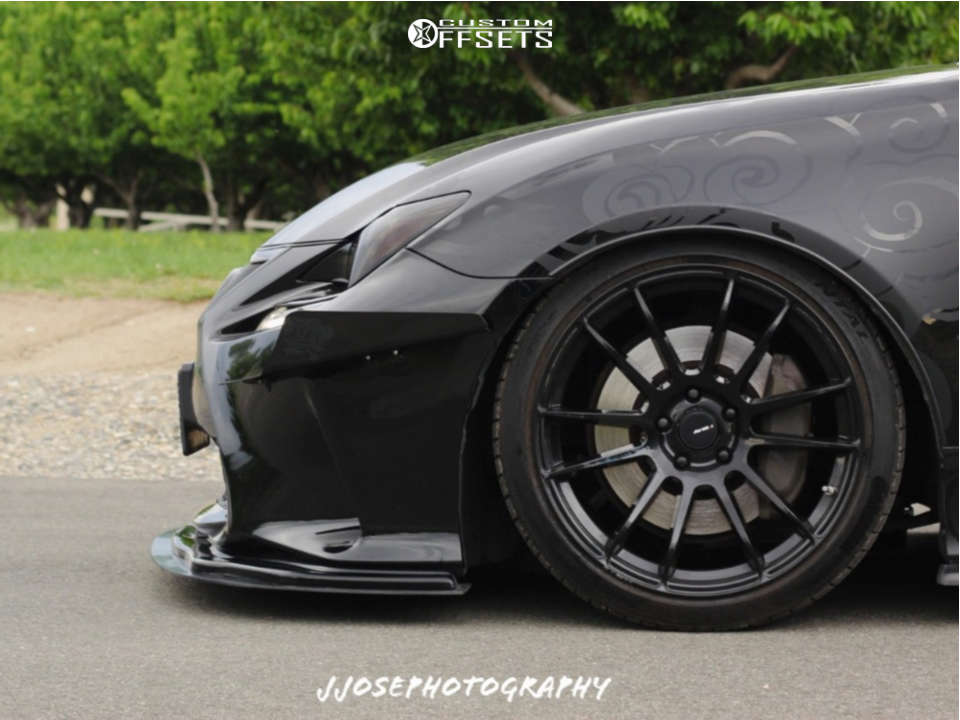2015 Lexus RC350 with 19x9.5 35 AVID1 Av20 and 245/35R19 Continental ...
