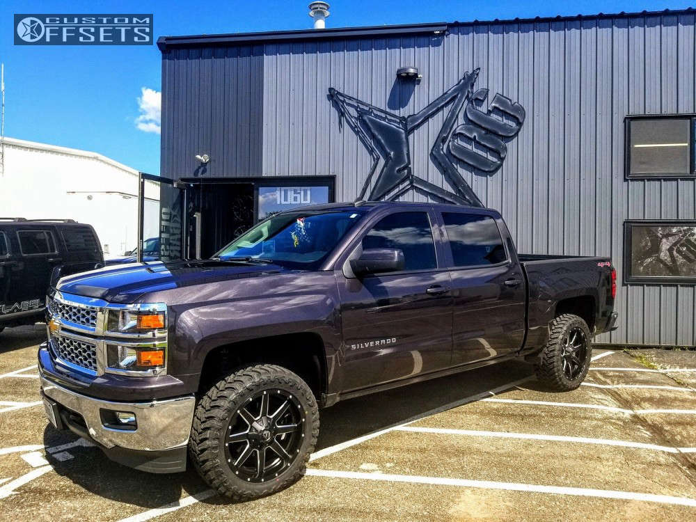 2014 Chevrolet Silverado 1500 with 20x9 14 Fuel Maverick and 285/50R20 ...