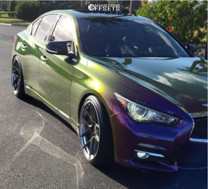 2015 INFINITI Q50 with 20x9.5 10 BC Forged Hcs02 and 255/35R20 Falken ...