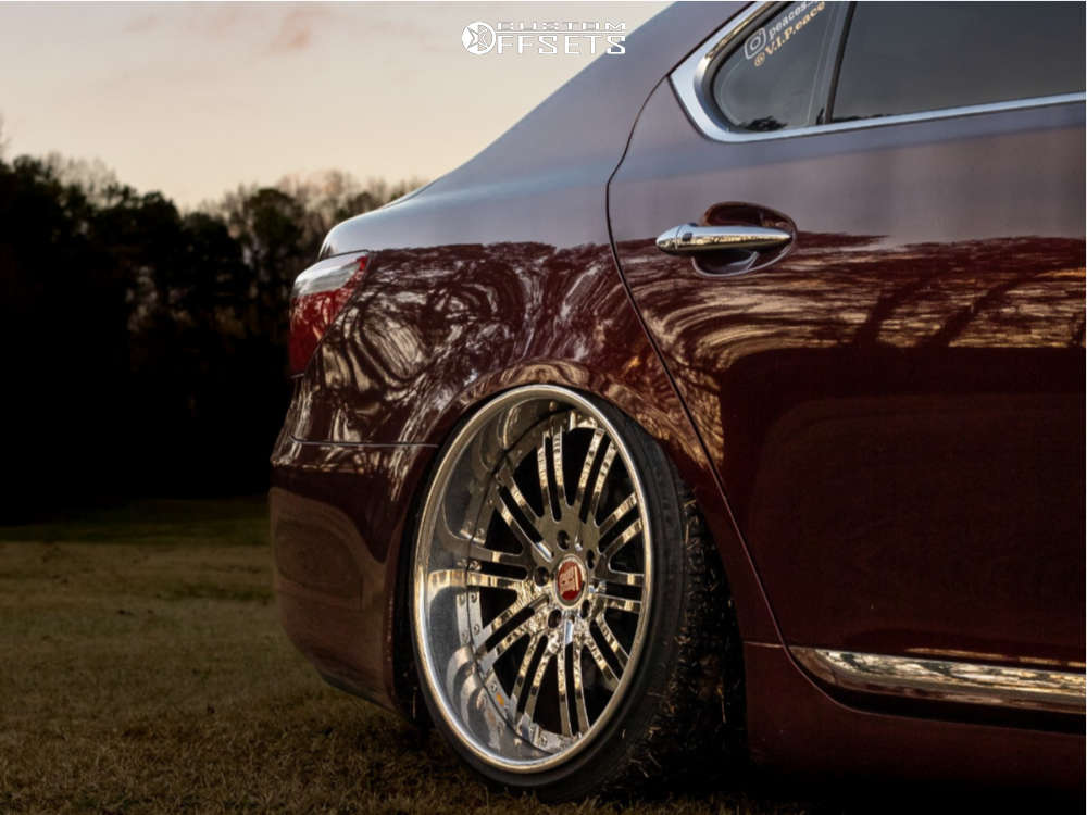 2007 Lexus LS460 with 20x10.5 3 Work Rezax Premium and 245/35R20 Falken ...