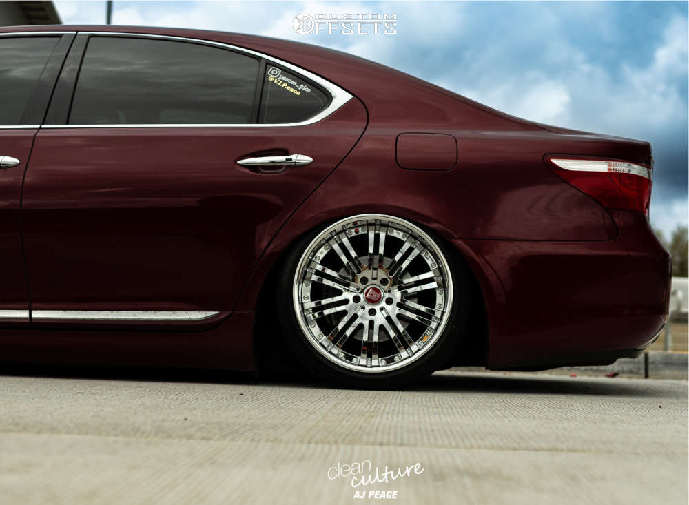 2007 Lexus LS460 with 20x10.5 3 Work Rezax Premium and 245/35R20 Falken ...