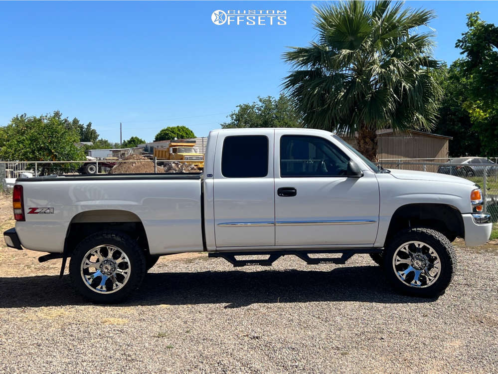 2003 GMC Sierra 1500 with 20x10 -19 Hardrock BloodShot Xposed and 275 ...