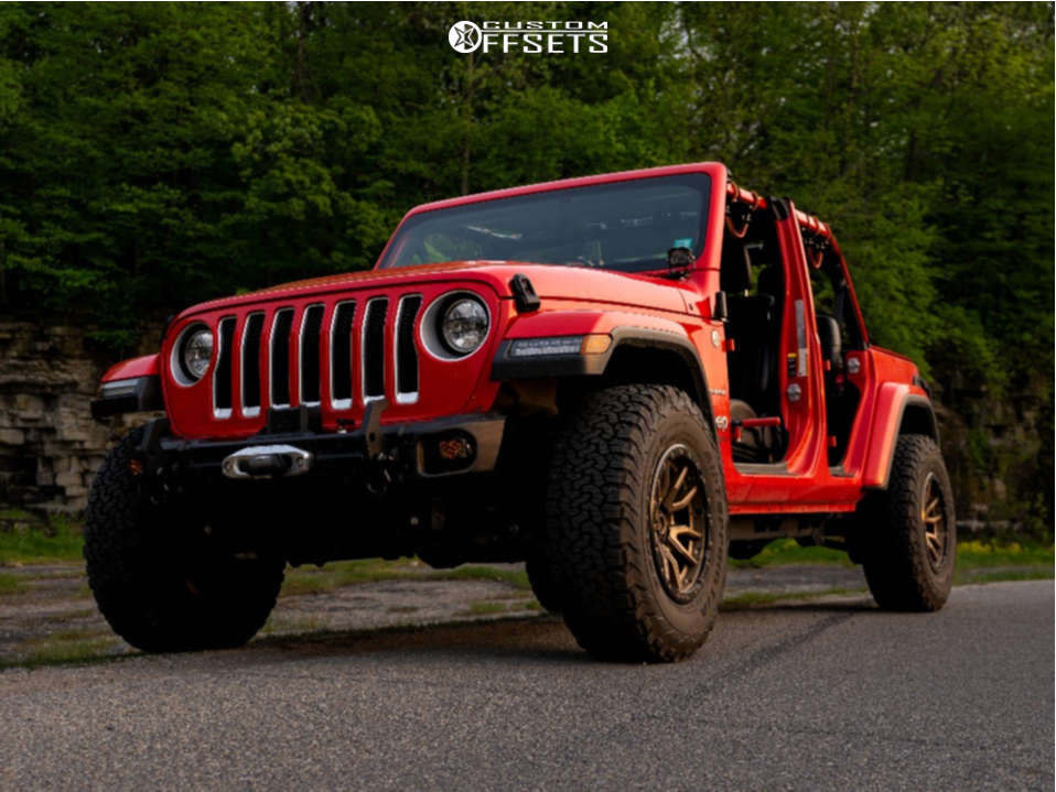 2021 Jeep Wrangler with 17x9 -12 Fuel Rebel 5 and 285/70R17 BFGoodrich All Terrain TA KO2 and ...