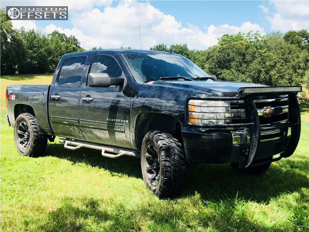 2009 Chevrolet Silverado 1500 with 20x9 -12 Ballistic Jester and 35/12 ...