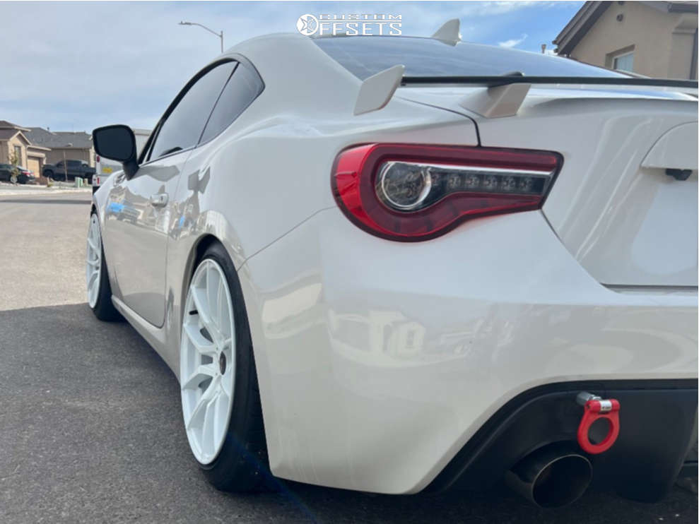 2020 Subaru BRZ with 18x9.5 35 Option Lab R716 and 225/40R18 Nitto Neo ...