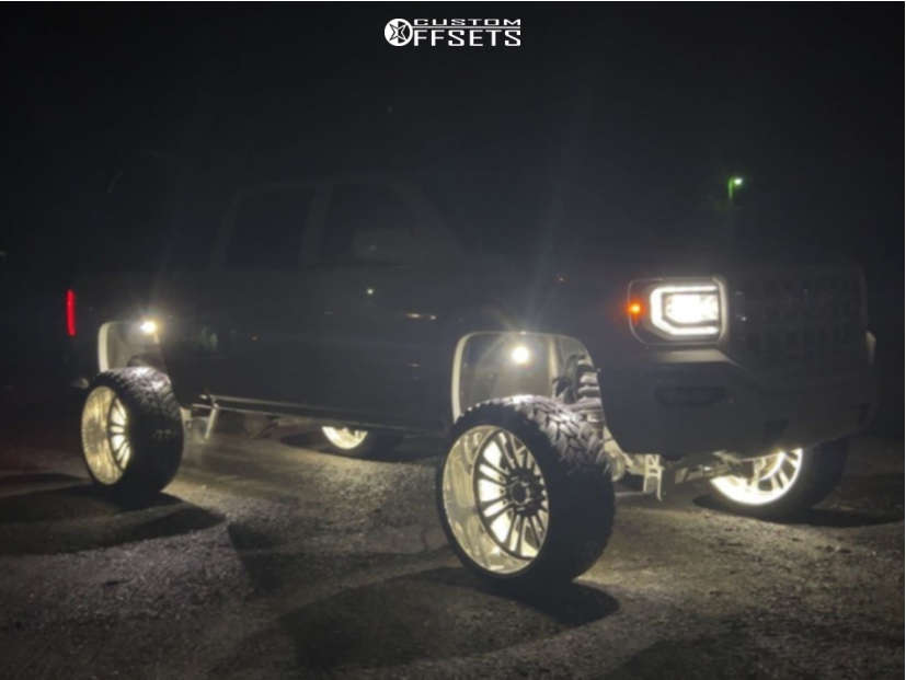2017 GMC Sierra 1500 with 26x14 -72 Stealth Forged Savage and 35/13 ...