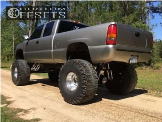 1999 Chevrolet Silverado 1500 with 16.5x12 -43 Weld Racing Scorpio and ...