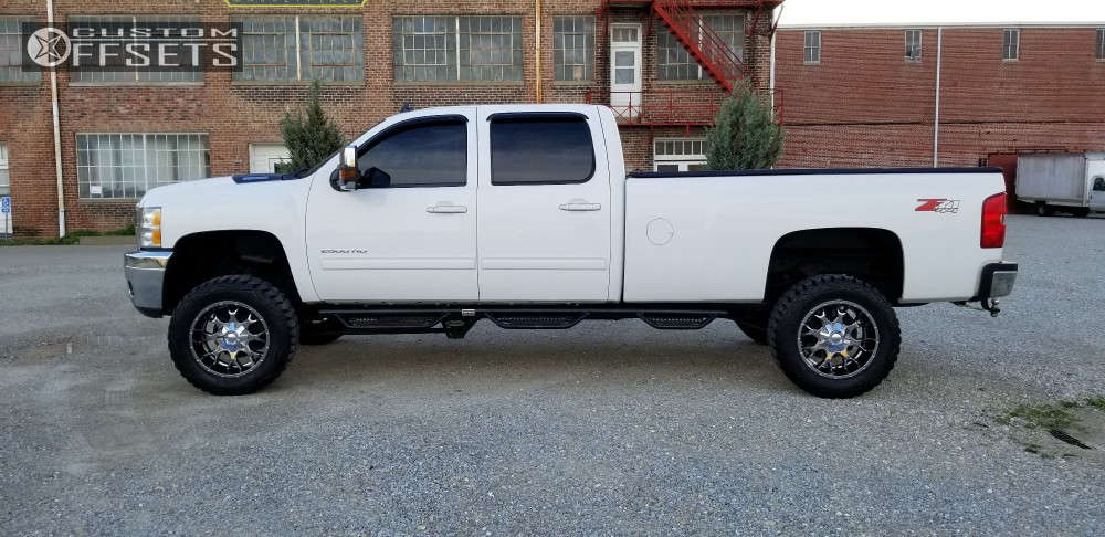 2012 Chevrolet Silverado 2500 HD with 20x10 -25 Mayhem Warrior and 35/ ...