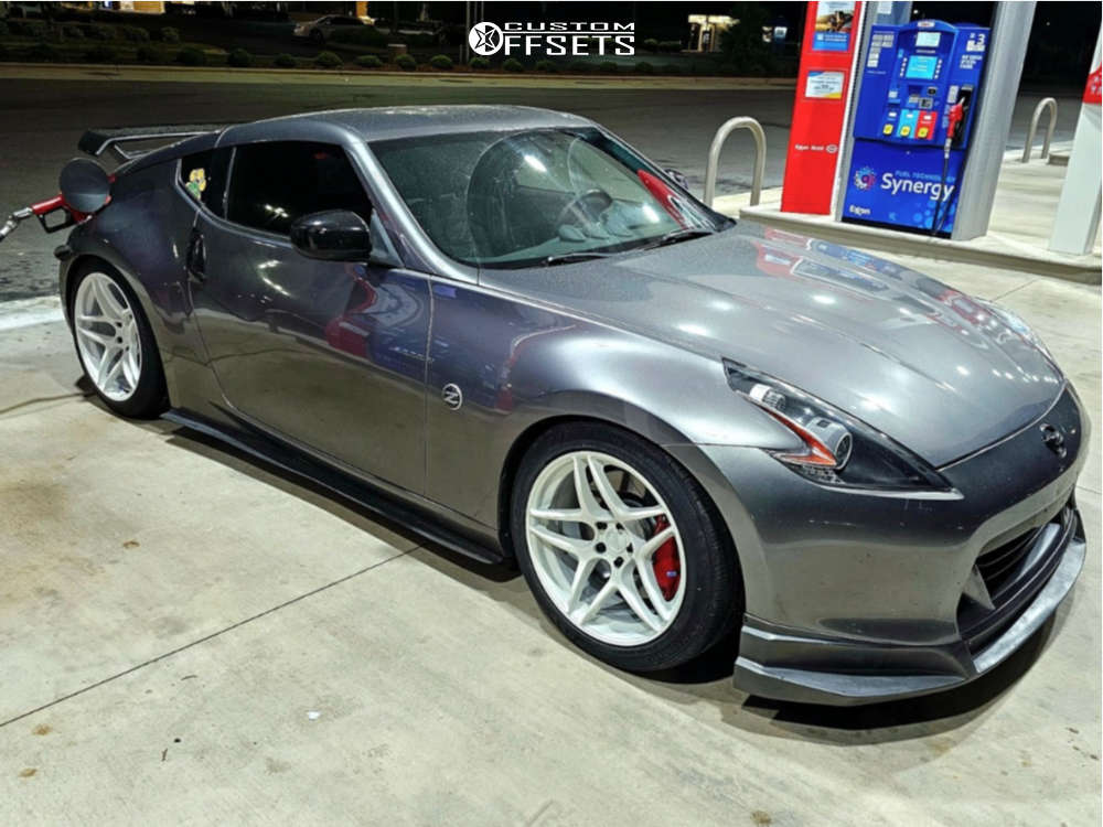 2012 Nissan 370Z with 19x9.5 22 Kansei Astro and 245/45R19 Kumho Ecsta ...