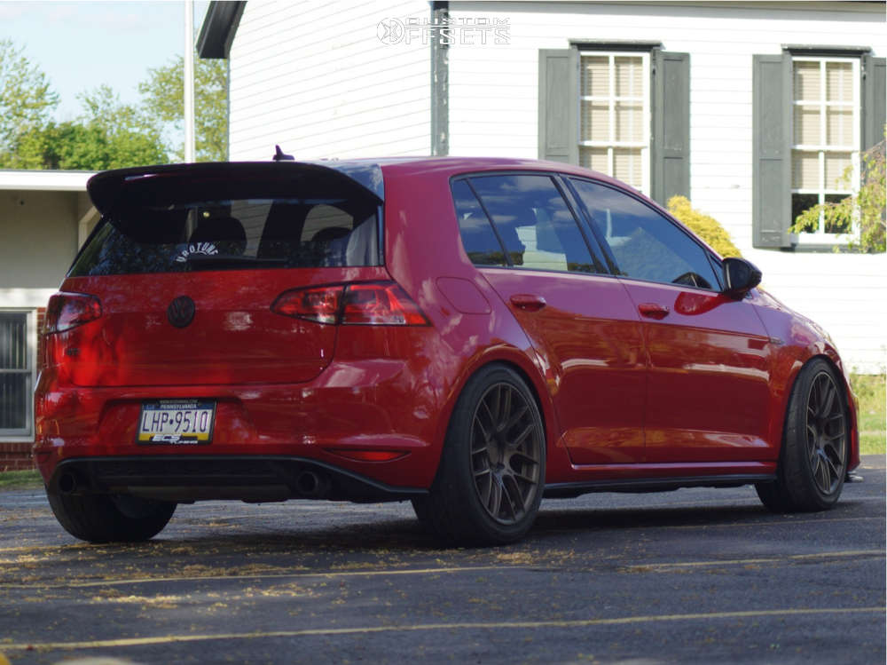 2017 Volkswagen GTI with 18x8.5 35 Aodhan Ah-x and 235/45R18 Firestone ...