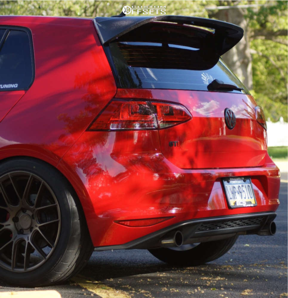 2017 Volkswagen GTI with 18x8.5 35 Aodhan Ah-x and 235/45R18 Firestone ...