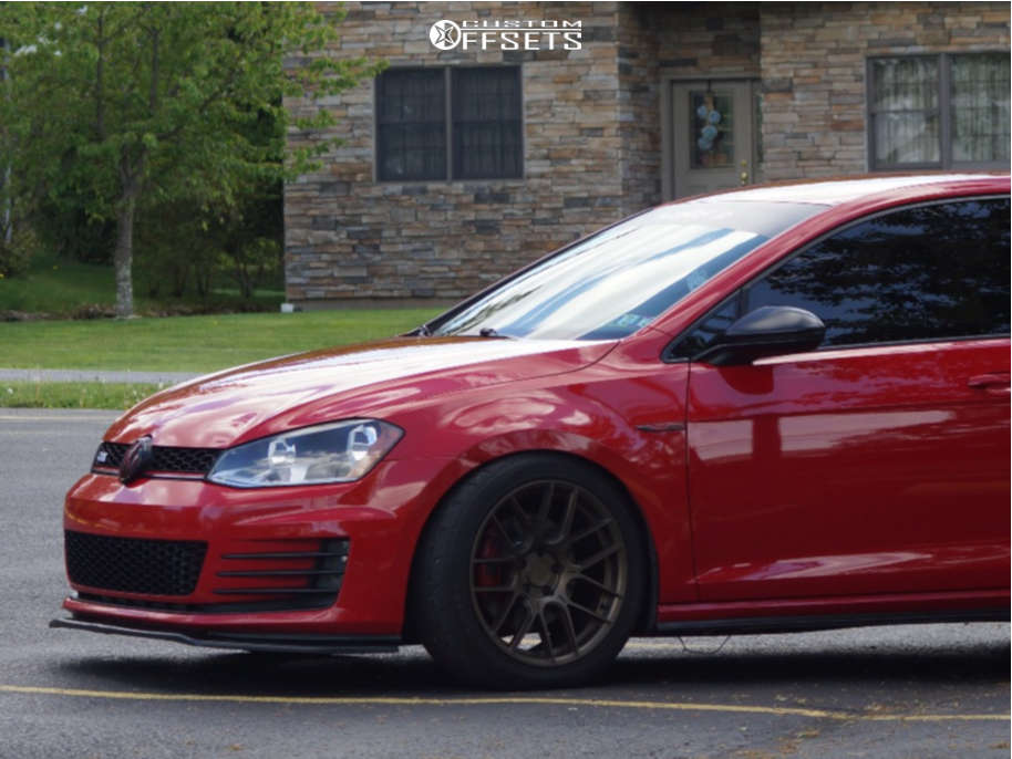 2017 Volkswagen GTI with 18x8.5 35 Aodhan Ah-x and 235/45R18 Firestone ...