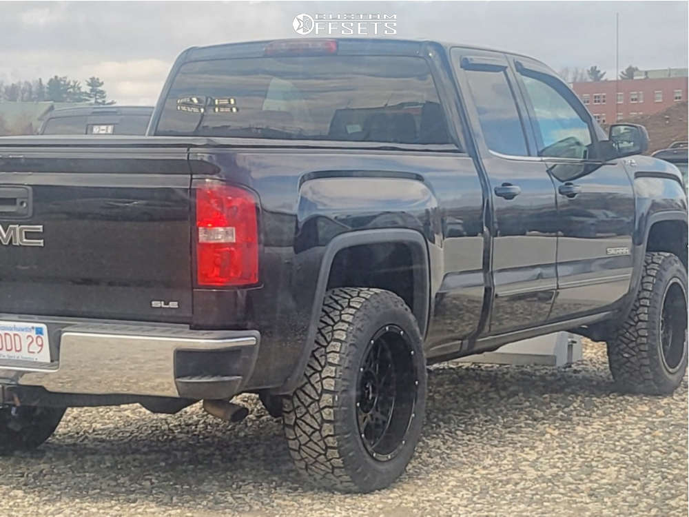 2018 GMC Sierra 1500 with 20x10 -25 Vision Rocker and 275/60R20 Nitto ...