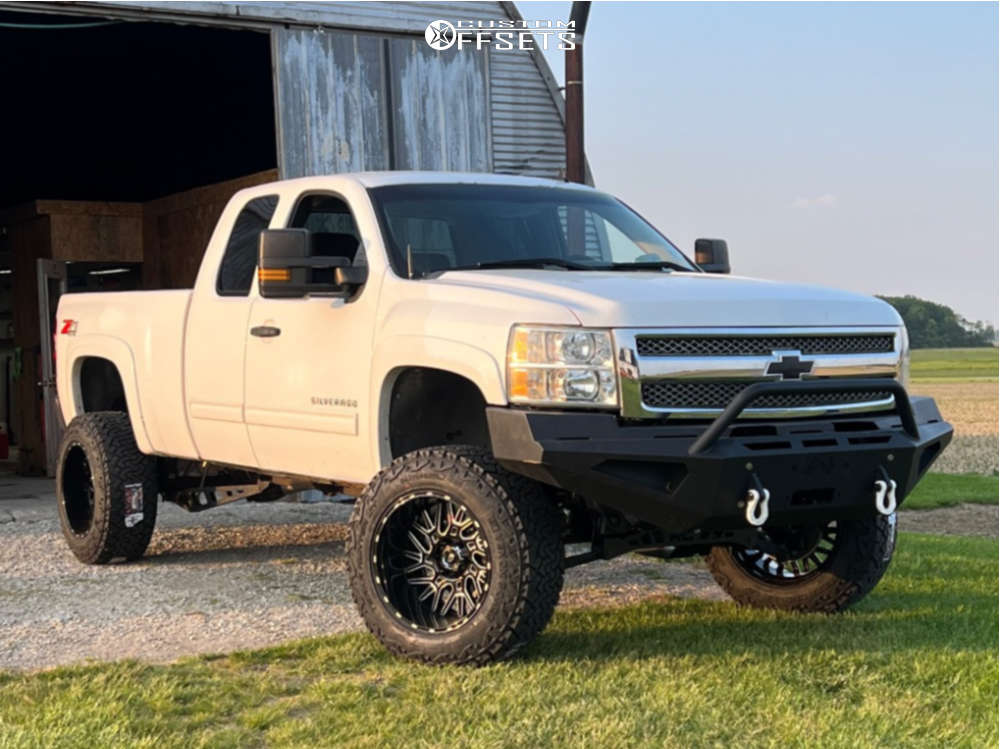 2012 Chevrolet Silverado 1500 with 20x12 -51 Vision Brawl and 35/12 ...