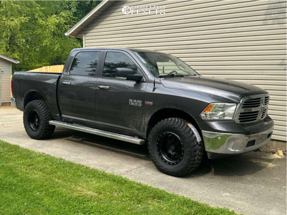 2016 Ram 1500 with 17x9 -12 Raceline Avenger and 35/12.5R17 AMP Mud ...