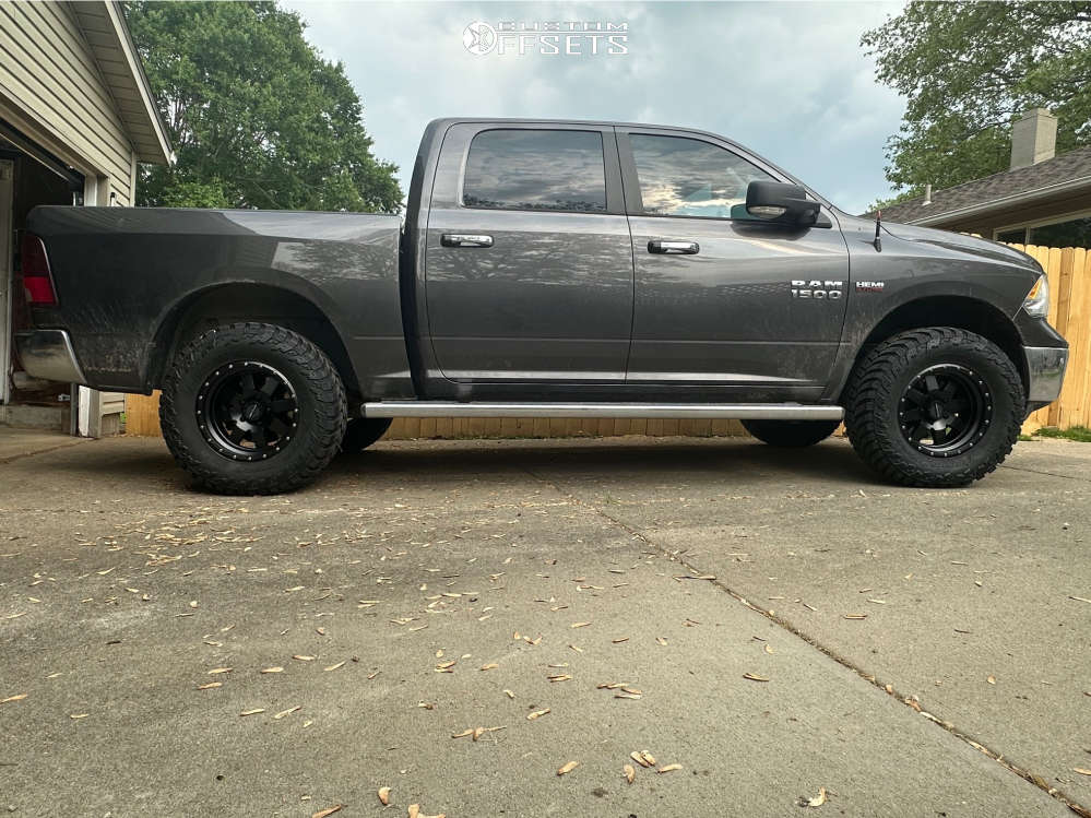 2016 Ram 1500 with 17x9 -12 Raceline Avenger and 35/12.5R17 AMP Mud ...